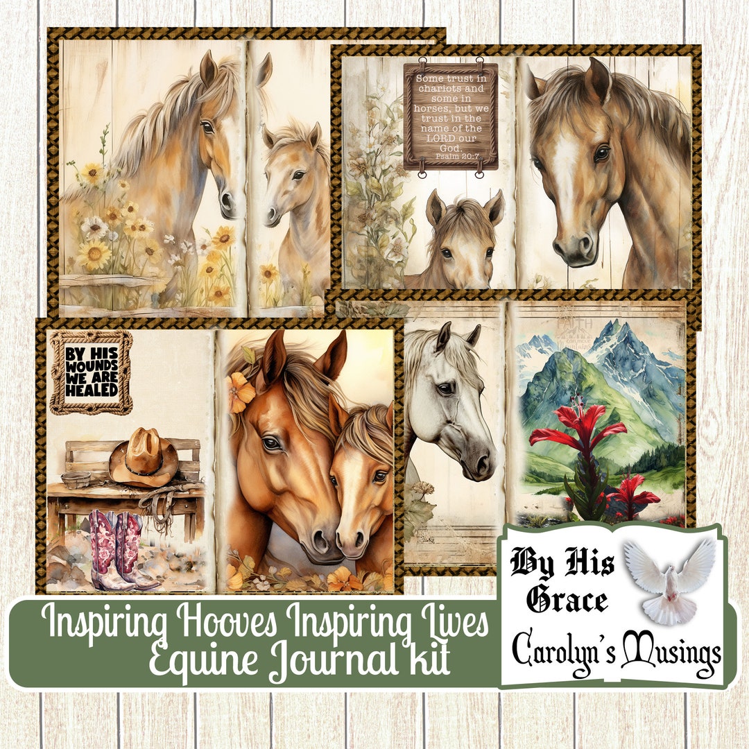 Equine Journal Kit Inspiring Hooves Inspiring Lives, Faith Journal Kit ...