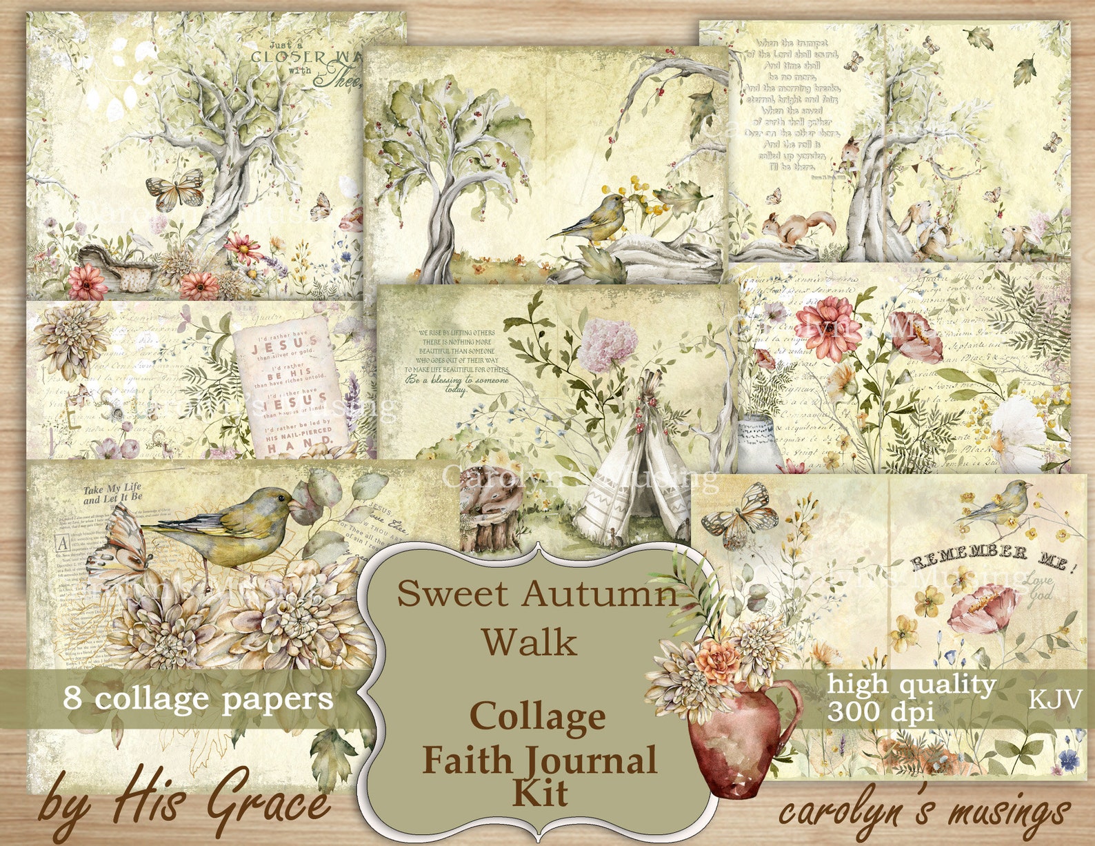 Autumn Prayer Journal Printable Devotional KJV Scripture - Etsy