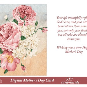 PRINTABLE Card for Mom, Mother's Day Card, Christian Card for Mom ...