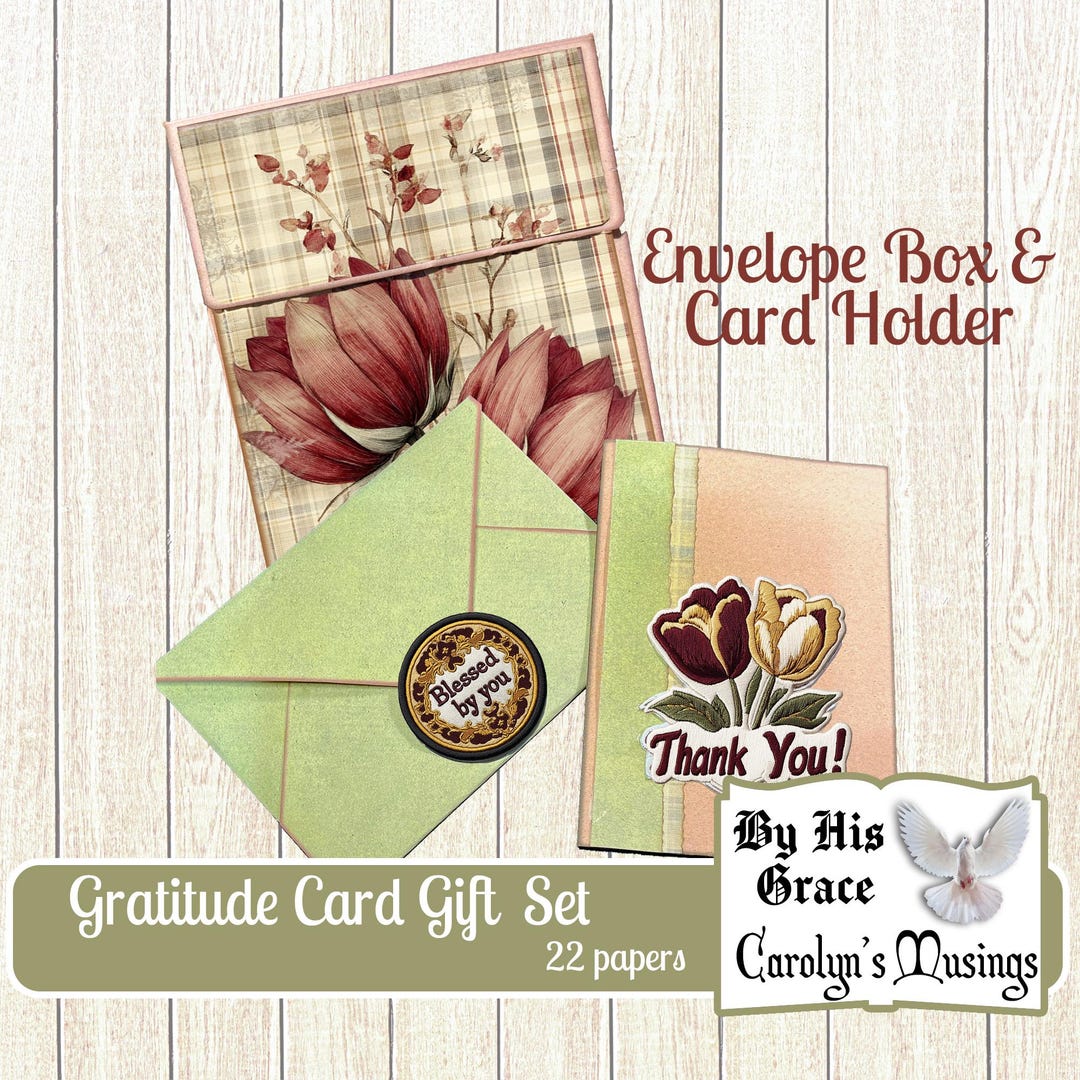 Gratitude Cards Printable Gift Set: KJV/NIV Bible Verses (PDF) - Etsy