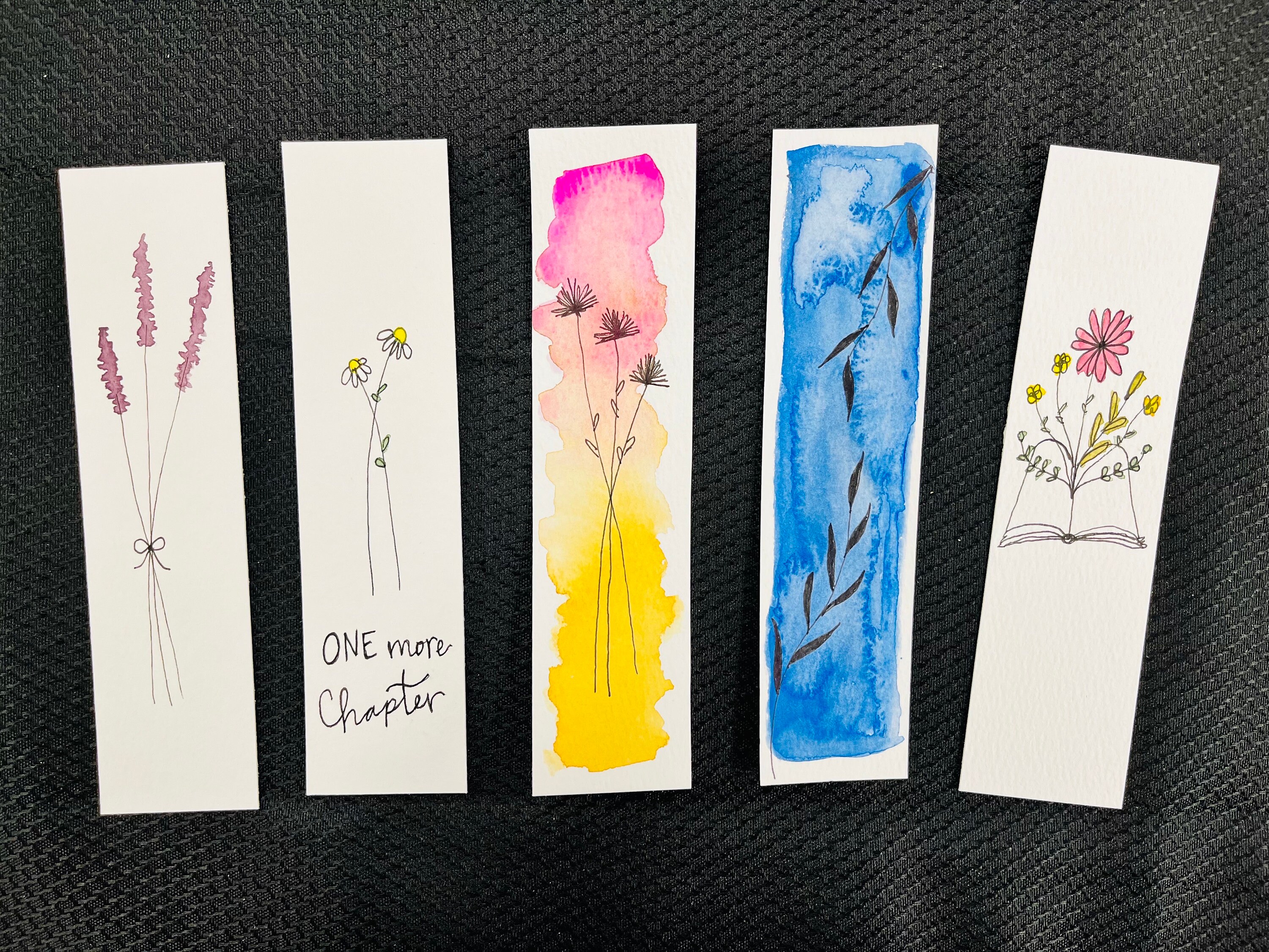Handmade Watercolor Bookmarks - Etsy