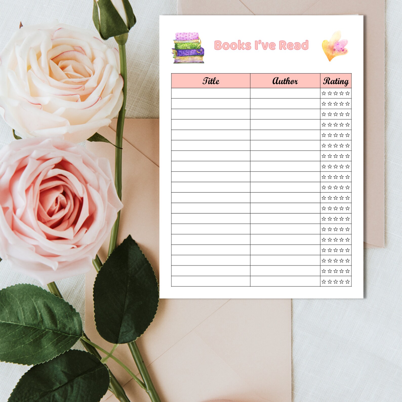 Printable Reading Log Pack 8 Different Colored Log Pages - Etsy