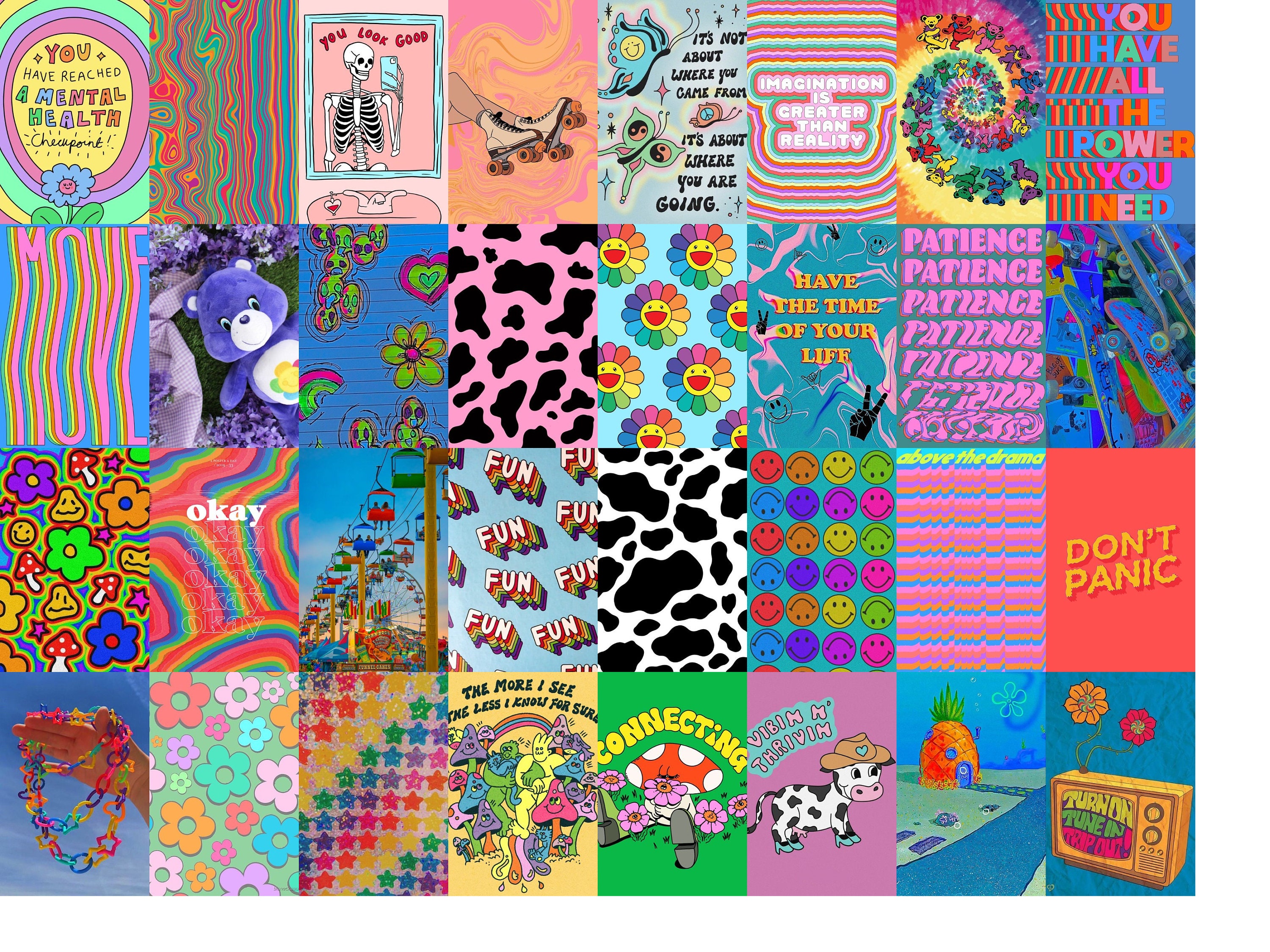 Indie Aesthetic Wall Collage Kit 75 Pcs - Etsy