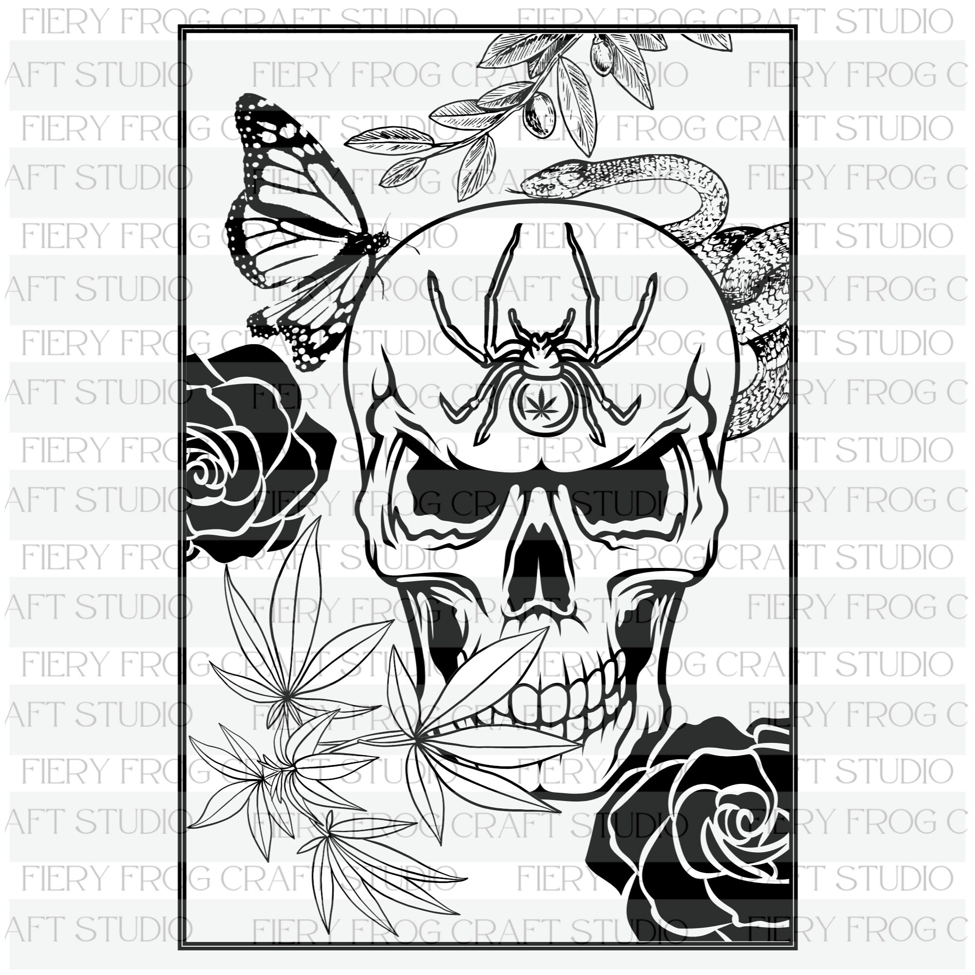 Trippy Pot Leaf Digital Coloring Book for Adult Coloring Page Gift for ...