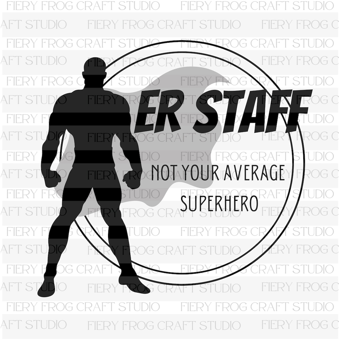ER Staff PNG, Emergency Nurse Superhero Sublimation Male Version - Etsy