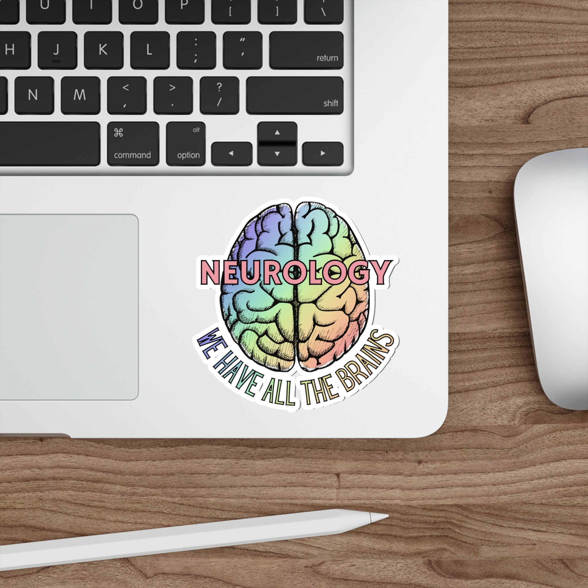 Neurology Brain Digital PNG, Pastel Rainbow DTF and Sublimation Art - Etsy