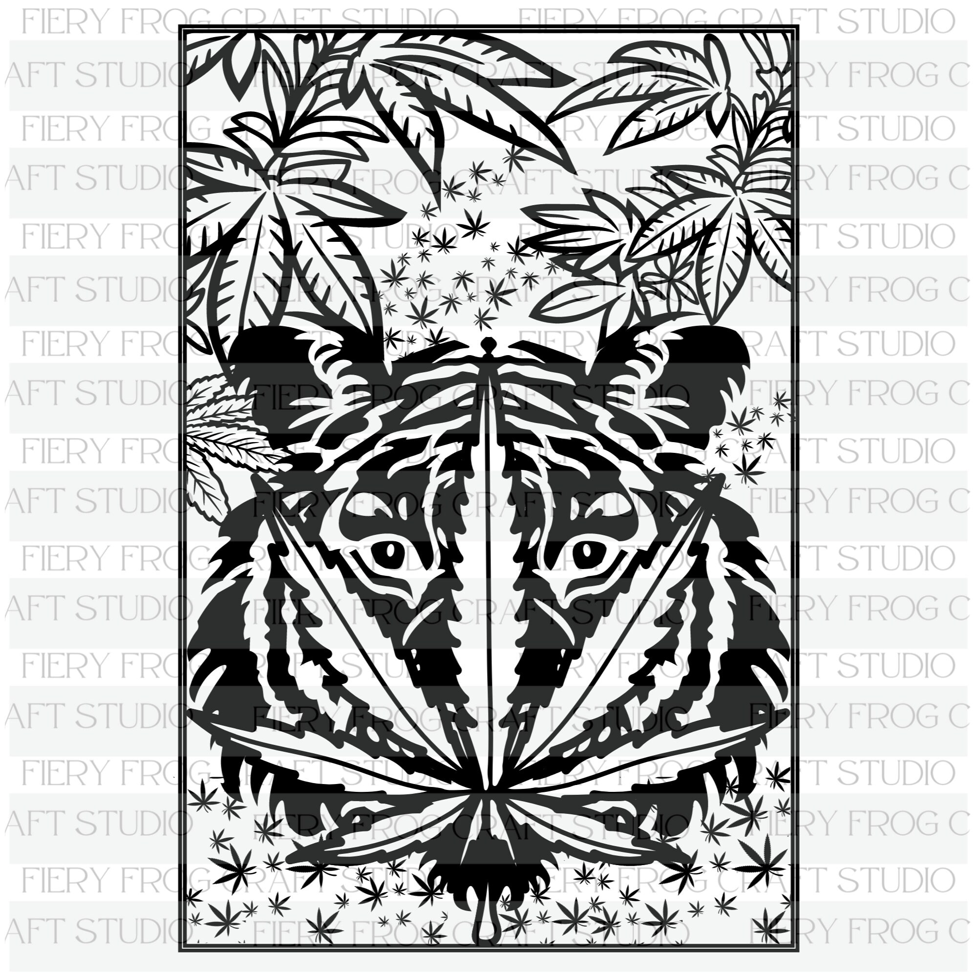 Trippy Pot Leaf Digital Coloring Book for Adult Coloring Page Gift for ...