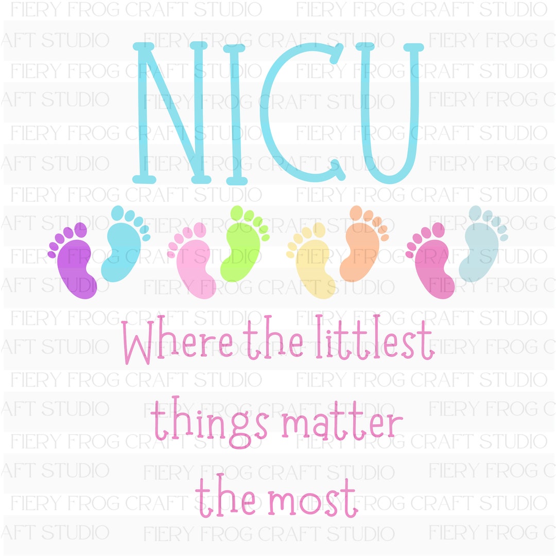 NICU Nurse PNG File, Baby Feet Design (digital Download) - Etsy