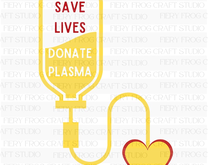 Save Lives PNG Donate Plasma Infusion Bag With Heart Red Yellow IV Bag ...