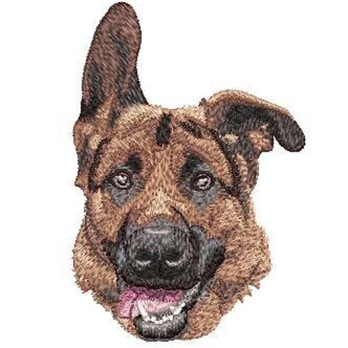 German Shepherd Dog Embroidery Design German Shepherd - Etsy