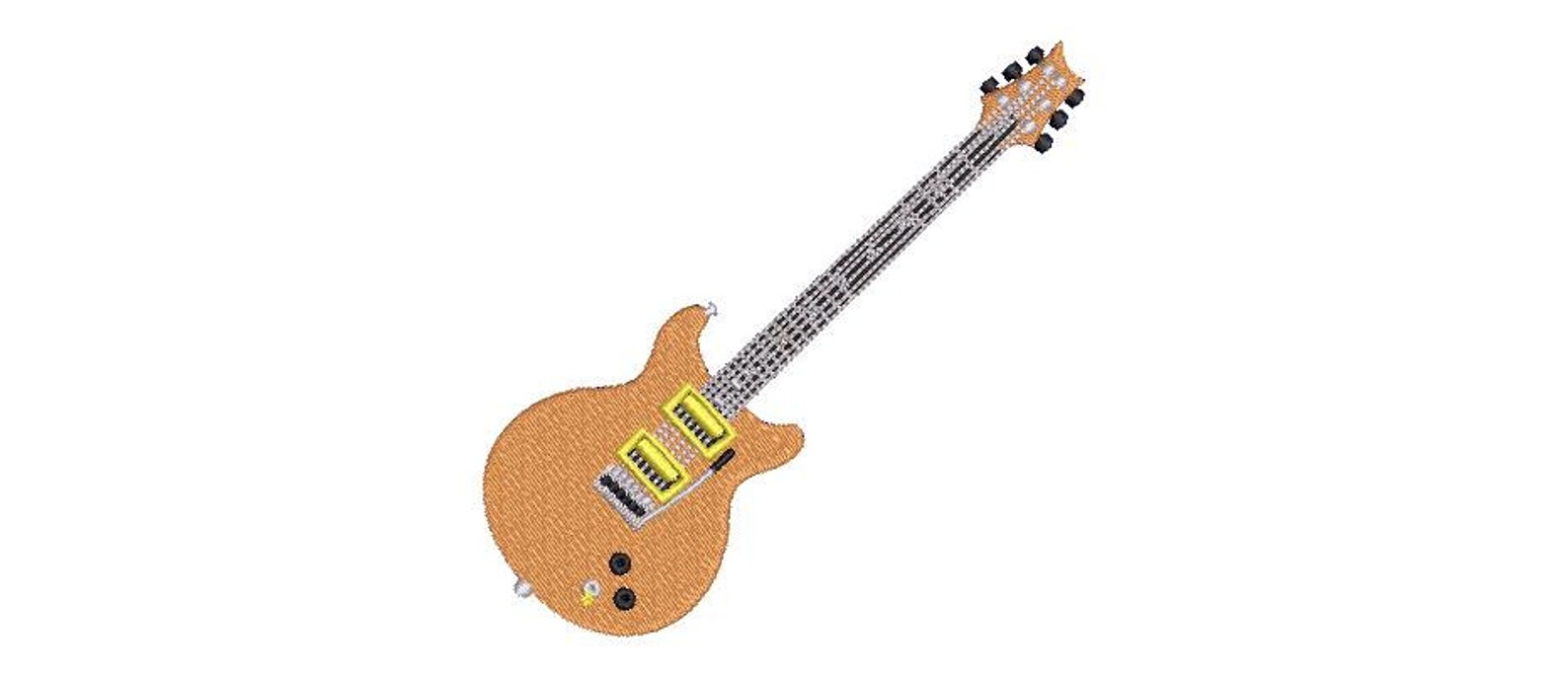 Guitar Embroidery Design __ Instant Download __ Guitar Embroidery ...