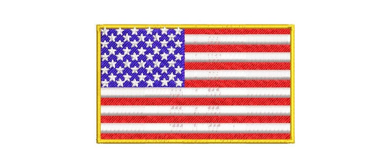 American Flag Embroidery Design __ Instant Download __ American Flag ...