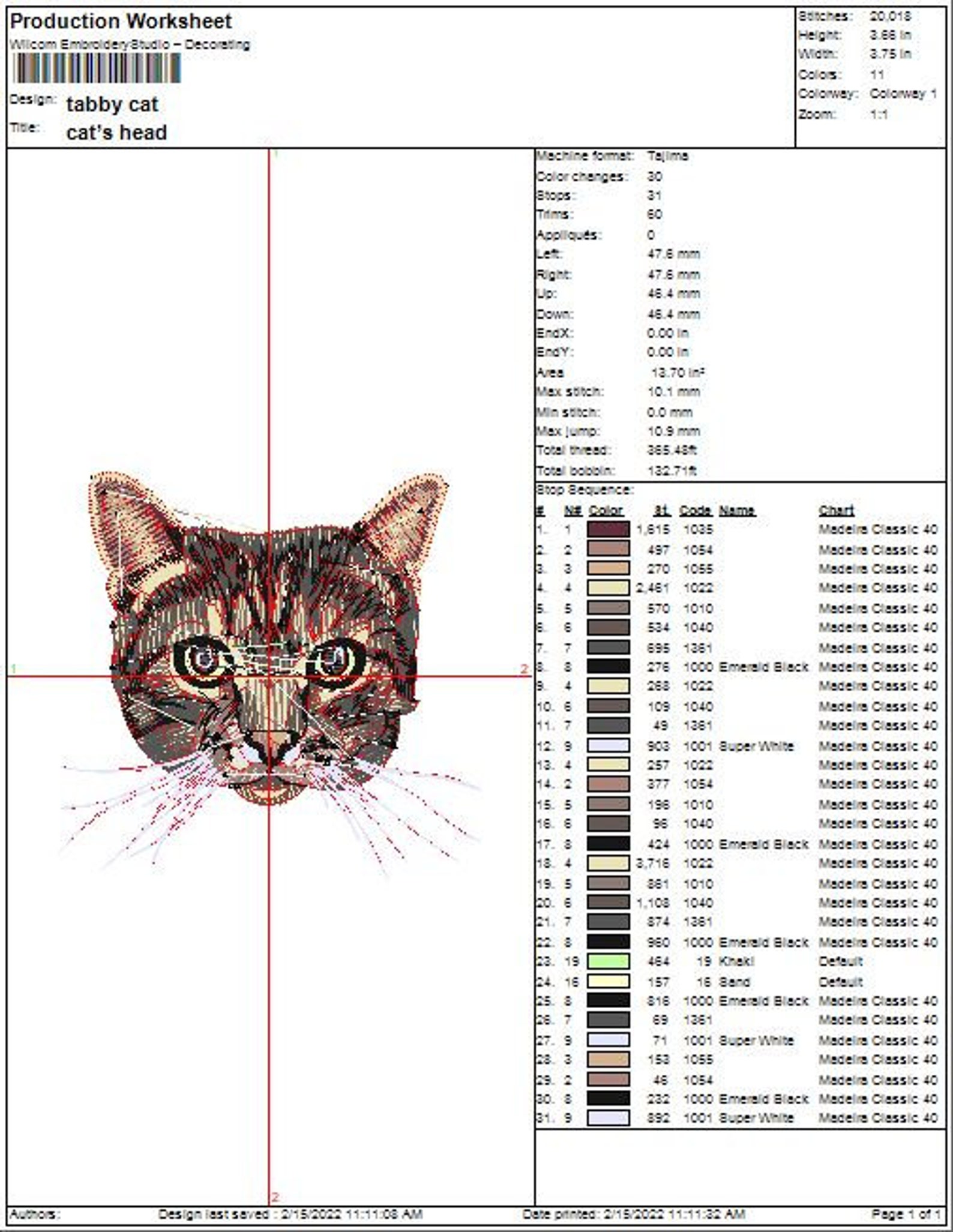 Tabby Cat Embroidery Design __ Instant Download__ Realistic Tabby Cat ...