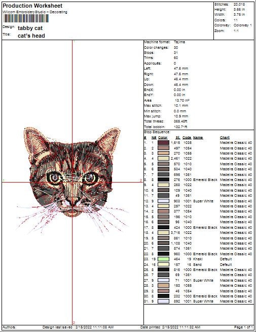 Tabby Cat Embroidery Design __ Instant Download__ Realistic Tabby Cat ...
