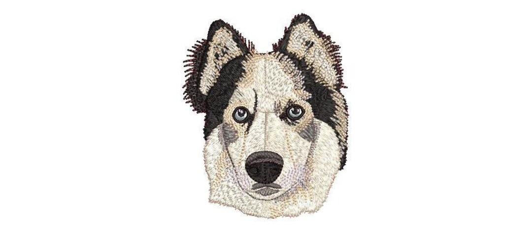 Husky Embroidery Design __ Instant Download__ Realistic Husky Design - Etsy