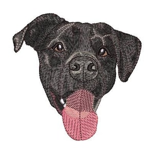 Black Lab Embroidery Design __ Instant Download __ Happy Black Lab ...