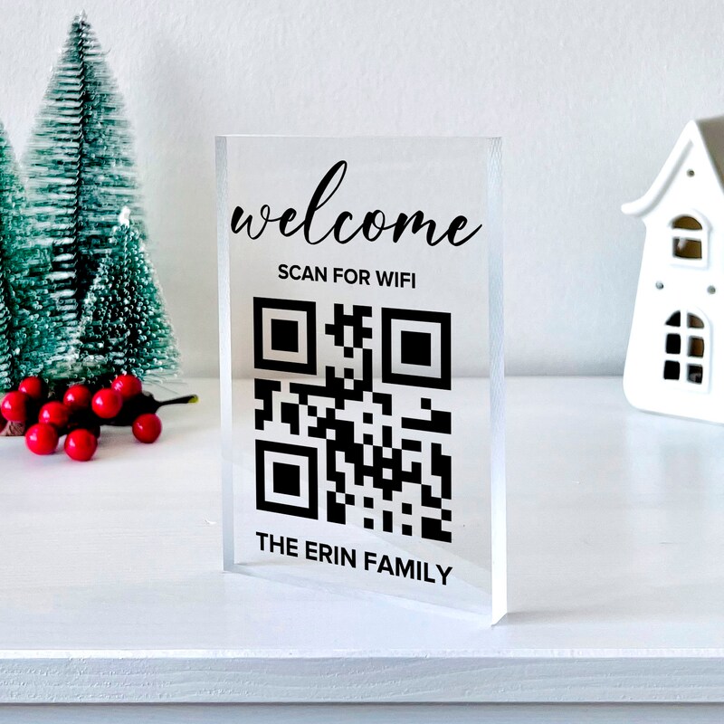 Airbnb Wifi Sign Qr Code - Etsy