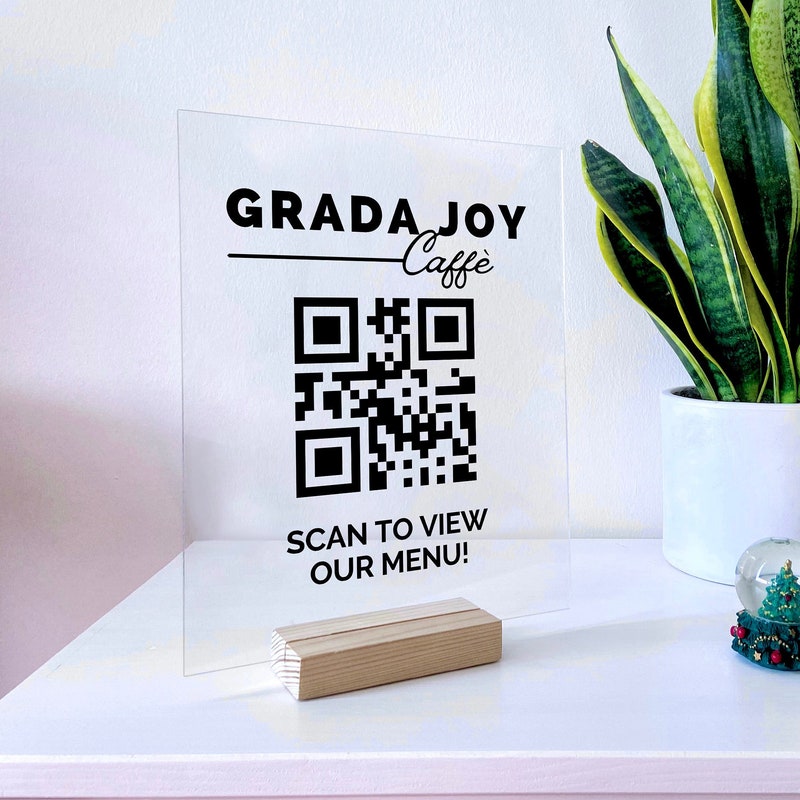 Acrylic Qr Code Sign - Etsy