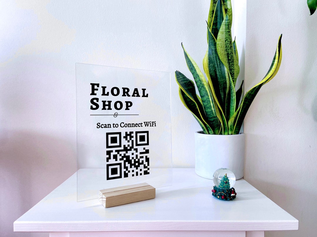 Personalized QR Sign - Custom Acrylic Sign, Custom Venmo Sign, Business ...