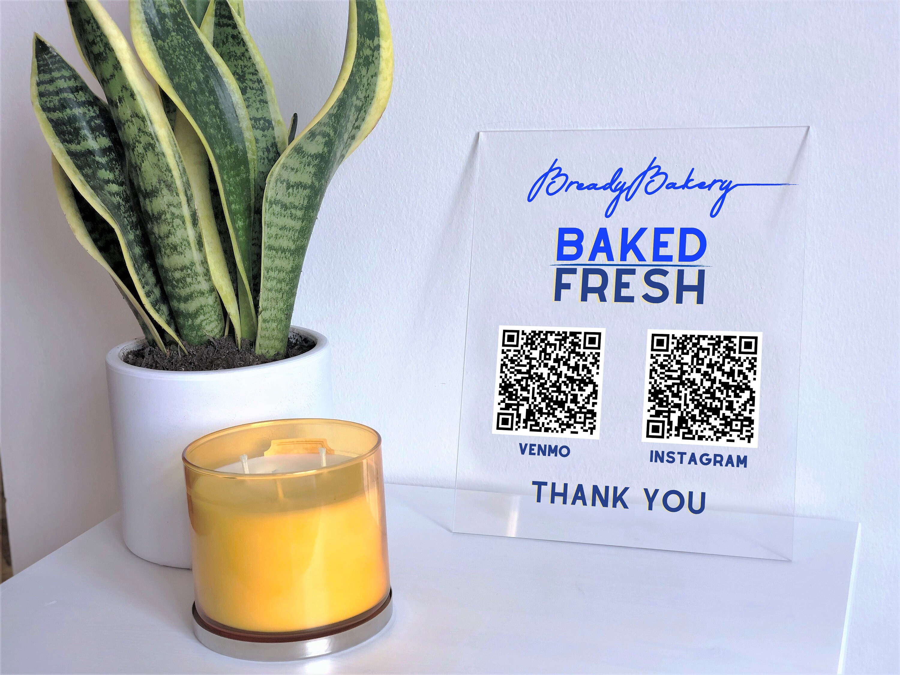 Personalized Acrylic Venmo QR Code Sign Custom QR Sign Shop - Etsy