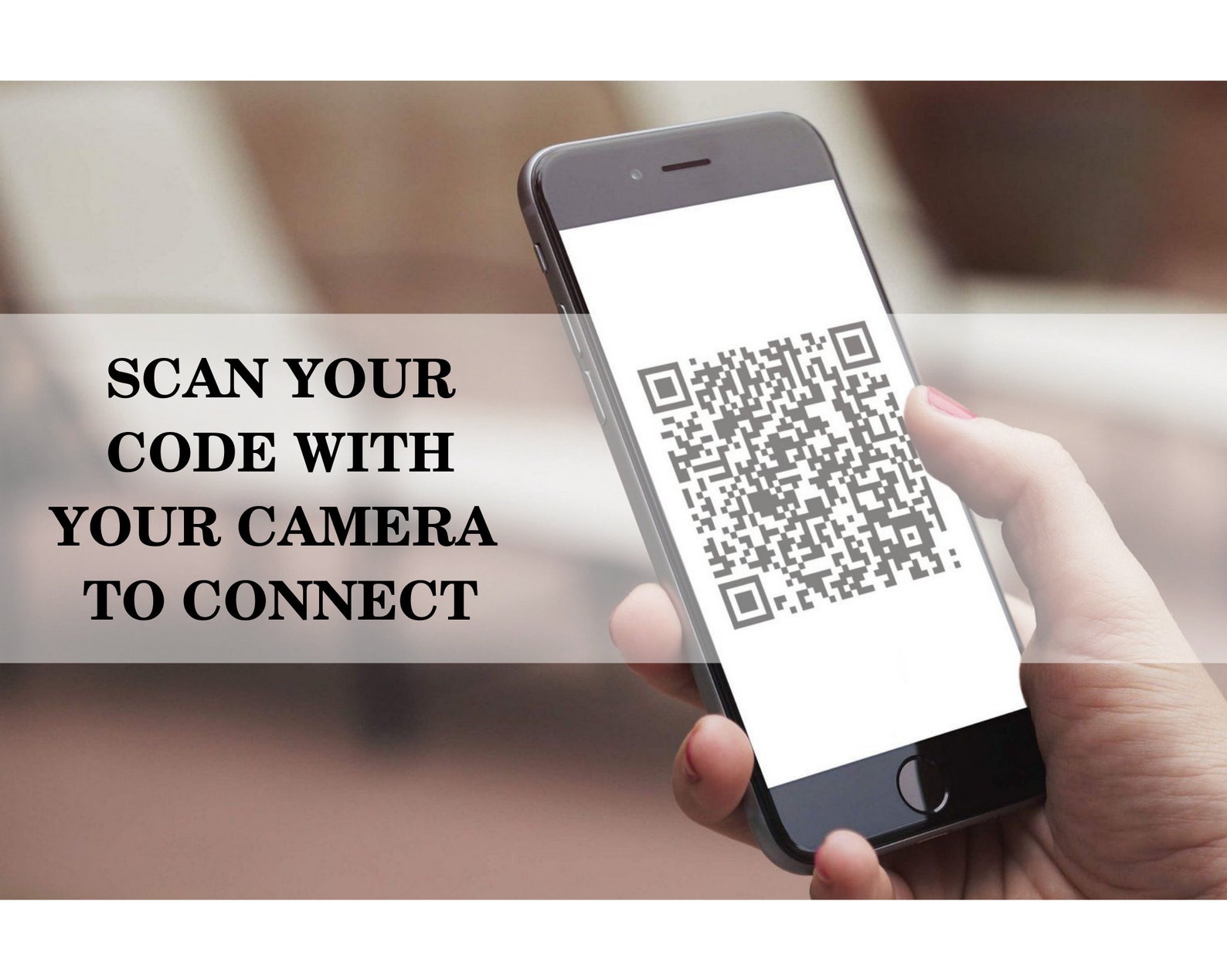 Personalized Wifi QR Sign QR Code Scanner Wifi Password | Etsy