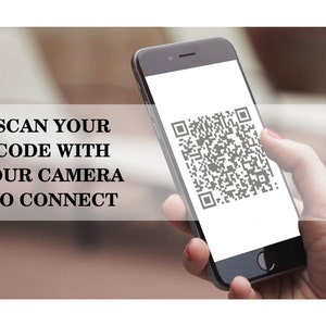 Personalized Wifi QR Sign Personalized New Home Gift, QR Code Scanner ...