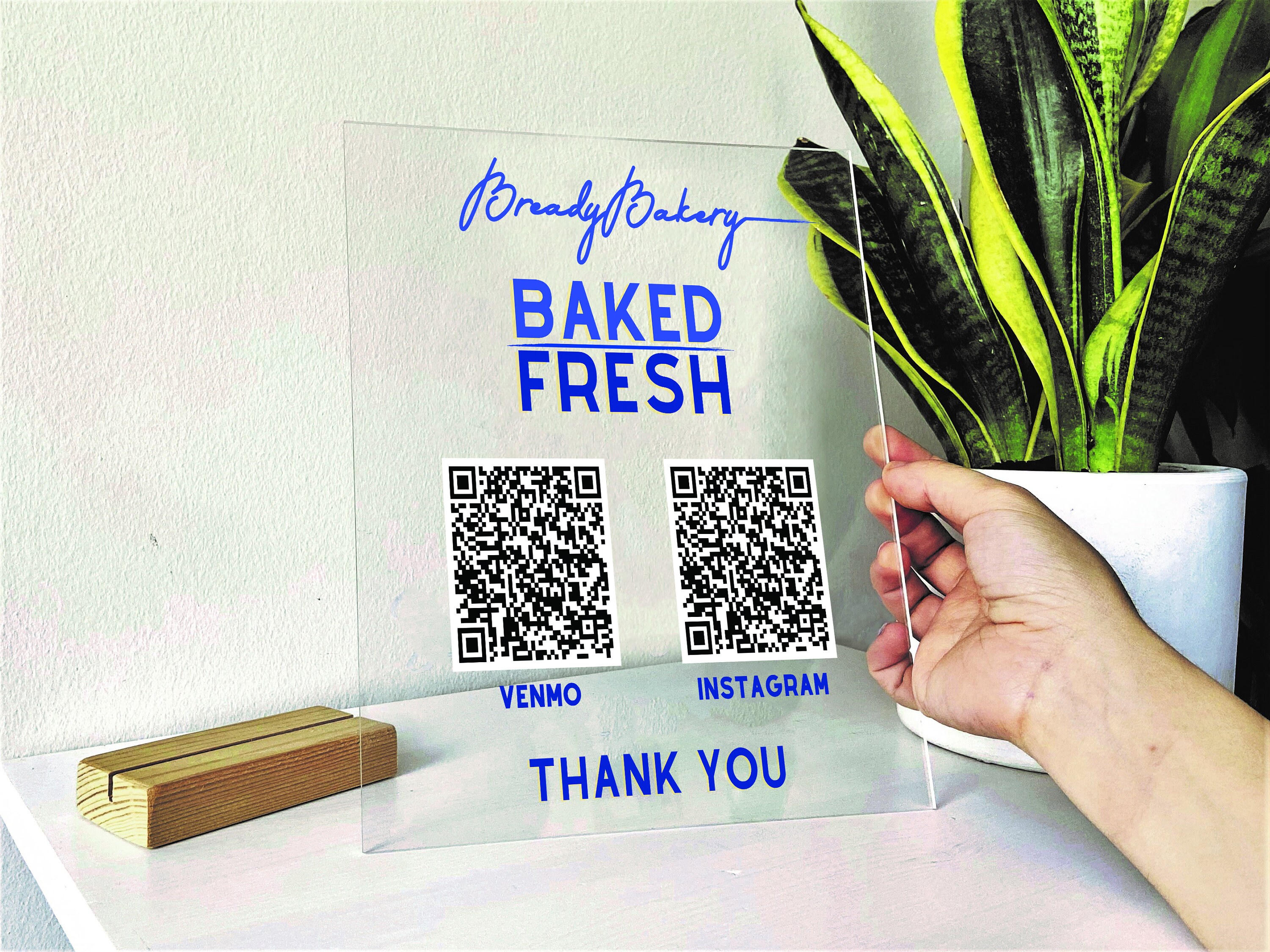 Personalized Acrylic Venmo QR Code Sign Custom QR Sign Shop - Etsy