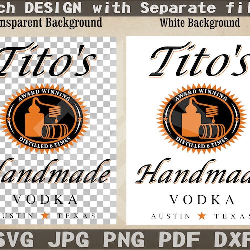 Tito's Vodka Svg Tito's Vodka Png Cuttable File - Etsy