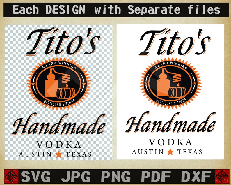 Tito's Svg Titos Vodka Sublimation Design Tito's - Etsy India