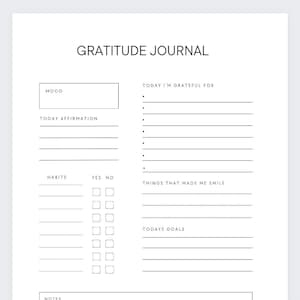 Gratitude Journal,thoughts Planner,affirmation Planner,gratitude ...