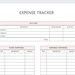 Pink Expense Tracker Template,budget Planner,financial Organizer ...