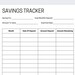 Saving Planner,saving Tracker,savings Log,savings Sheet,savings Form ...