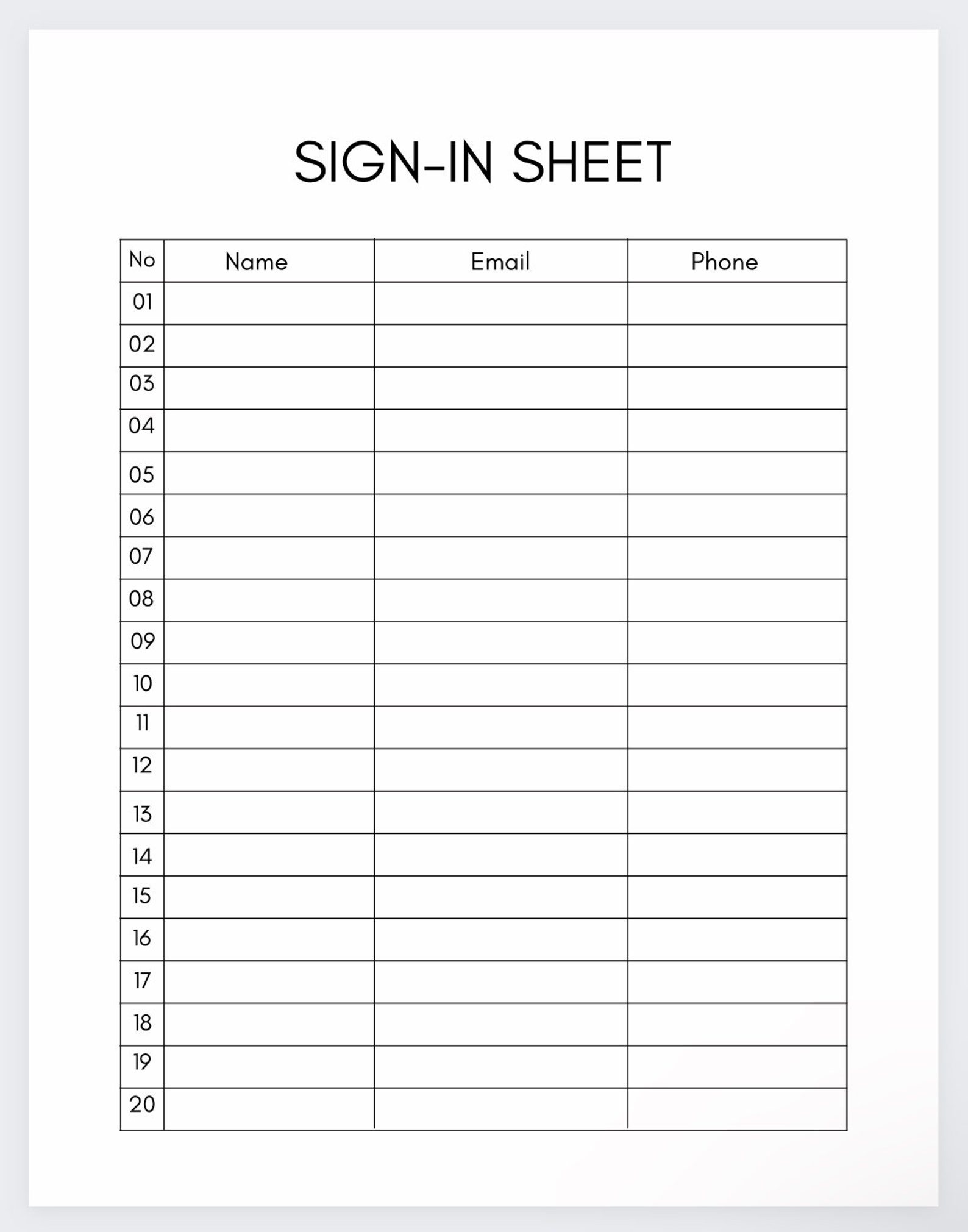 Sign in Sheet,event Planner,sign up List,event Planning,contact ...