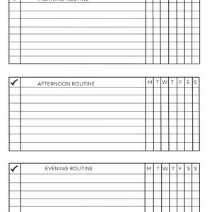 Weekly Routine,weekly Planner,weekly Routine, Weekly Planner,everyday ...