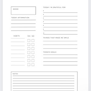 Gratitude Journal,thoughts Planner,affirmation Planner,gratitude ...