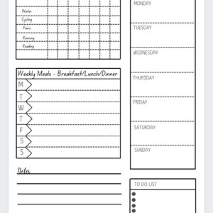 Weekly Planner, Weekly Organizer, Planner Insert, Happy Planner, Weekly ...