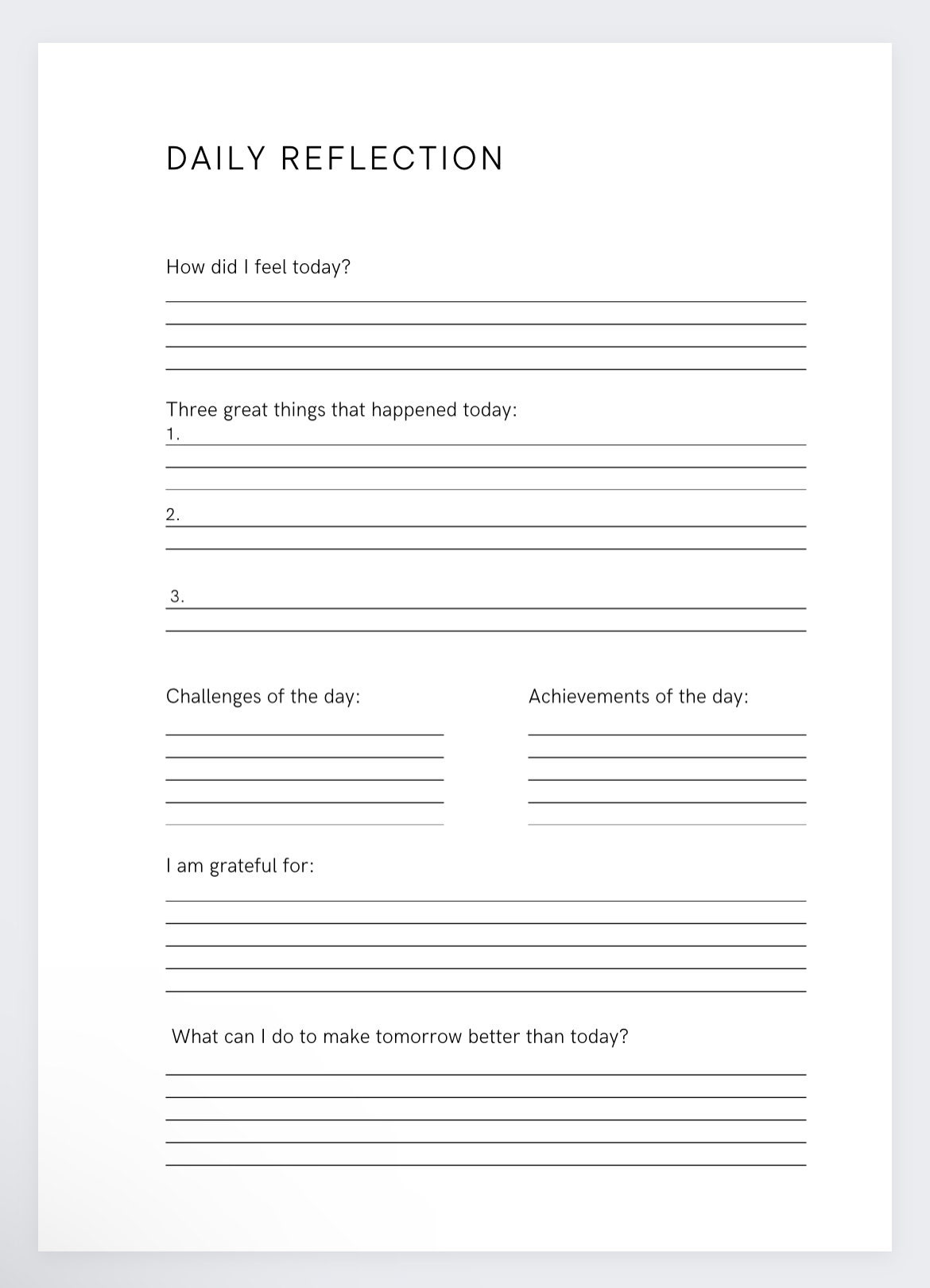 Reflection Planner,daily Reflection Planner,manifestation Journal,adhd ...