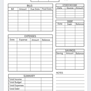 12 Month Minimalistic 2024,personal Budget,budget Binder,biweekly ...