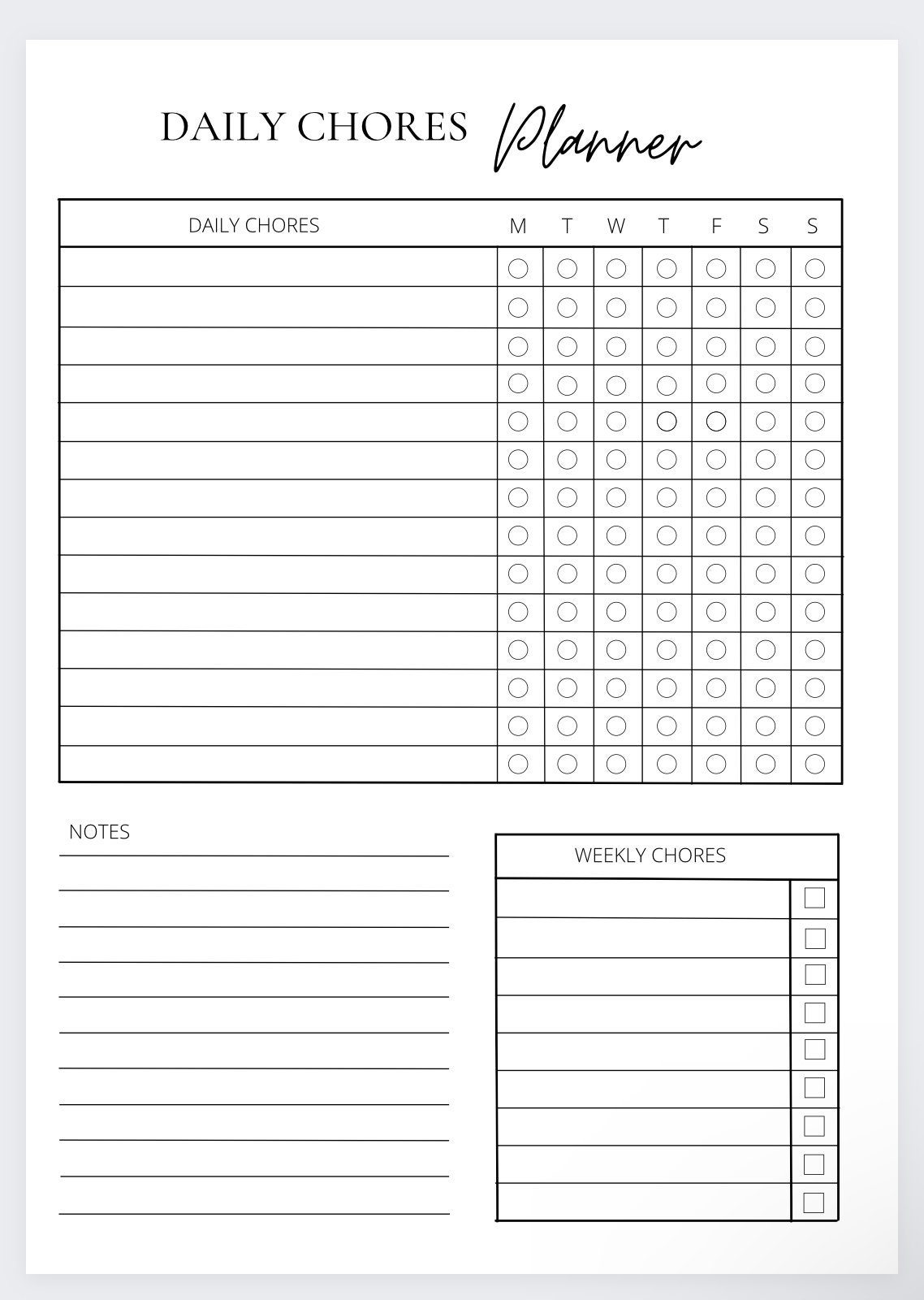 Cleaning Checklistprintable PDF Daily Cleaning - Etsy UK