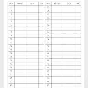 52 Week Savings Challenge,savings Binder,saving Money,savings ...