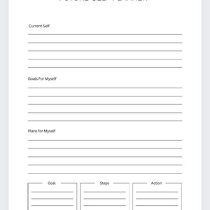 Future Self Planner,future Self Planner Printable,vision Board Template ...