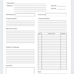 Project Breakdown Planner,project Delivery,meeting Agenda,project ...