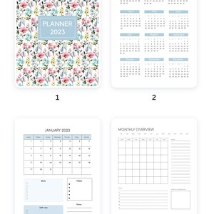 Pastel Floral Planner 2023,digital Planner 2023,notability Planner ...