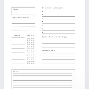 Gratitude Journal,thoughts Planner,affirmation Planner,gratitude ...