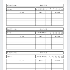 Exam Tracker,exam Revision Planner,assignment Tracker, Student Planner ...