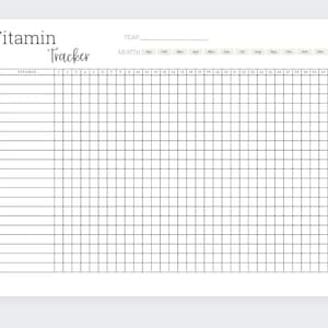 Vitamin Tracker, Vitamin Organizer, Vitamin List, Vitamin Log, Health ...