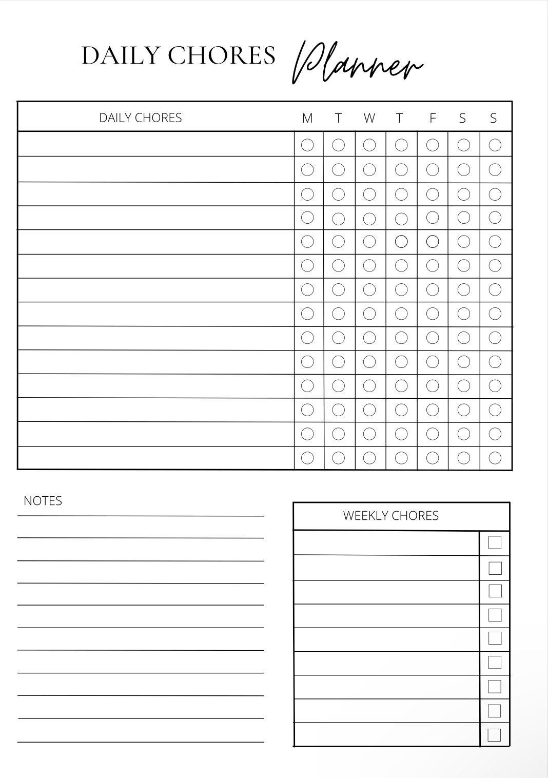 Cleaning Checklistprintable PDF Daily Cleaning - Etsy UK