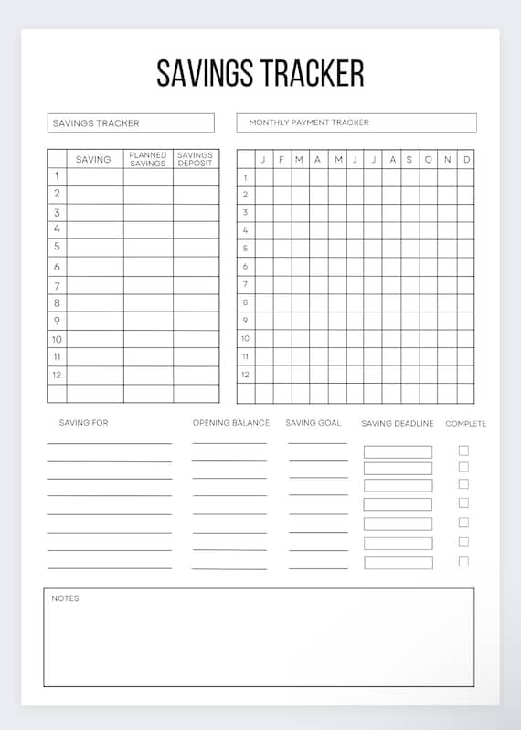 Savings planner store