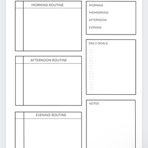 Daily Routine, Daily Planner,happy Planner,daily Checklist,agenda ...
