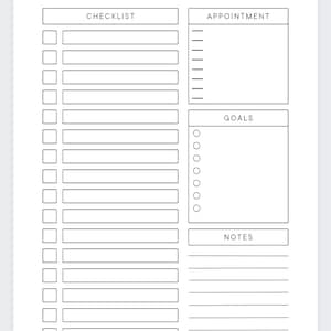 Daily Plan Organizer,day to Day Planner,daily Tracker,day at a Glance ...